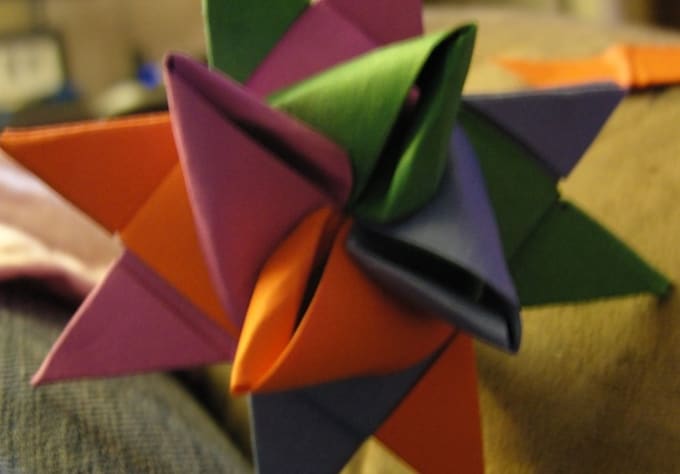 Make you a very pretty handmade german star for your christmas tree or ...
