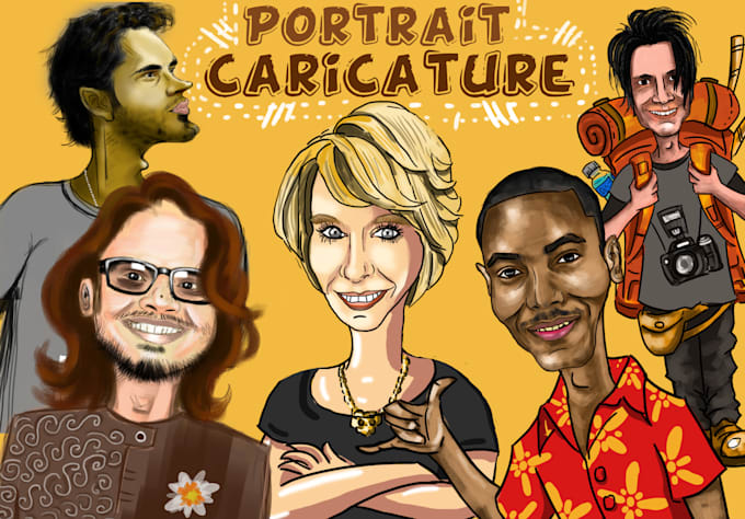 Make cartoon portrait or caricature of you from photo by Macbethneil ...
