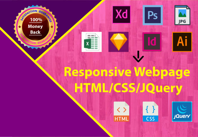 Convert your psd to html,image or sketch to responsive html5 by ...
