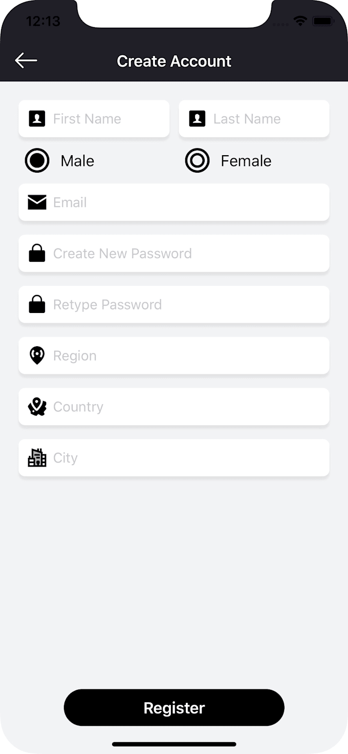Do ui design of login, sign up, simple home page in ios by Anil_ios ...