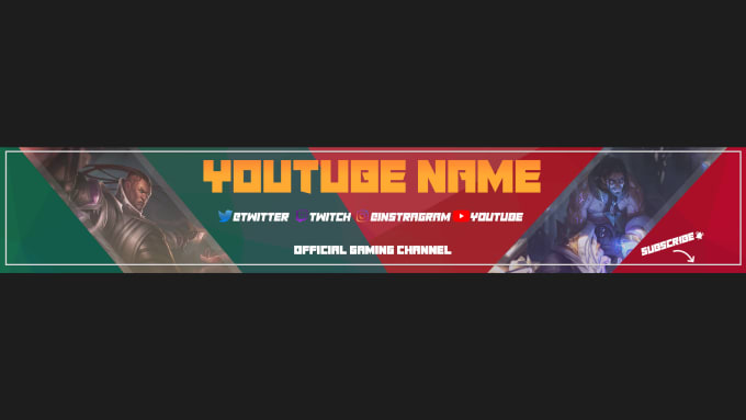 Create an epic youtube banners for your gaming channel by ...