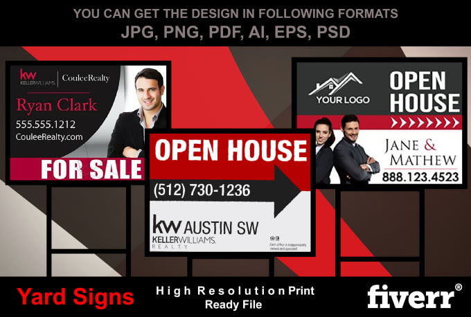 Design best and creative real estate or custom yard sign by Sign ...