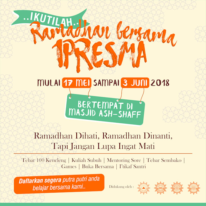 Creat fun islamic flyer, brochure, poster, banner by Mastergu | Fiverr