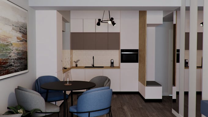 Render, model and design interiors by Stanicamihai | Fiverr