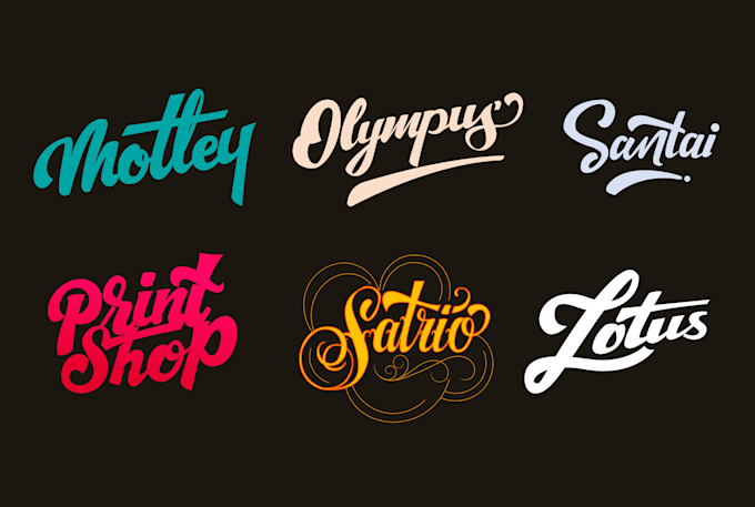Design a custom typography for logo from handdrawn sketches by ...