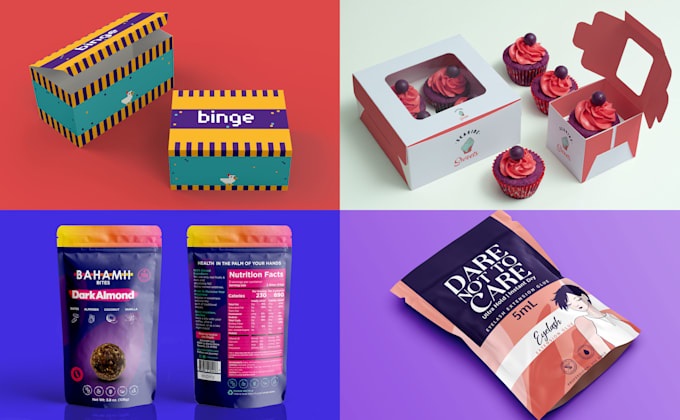 Design a creative food product packaging, pouch, box design by ...