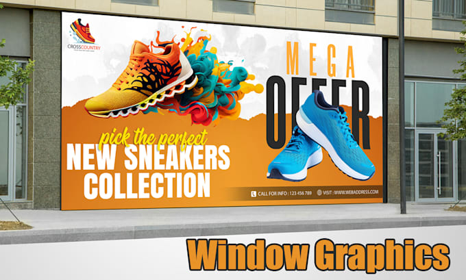 Design creative shop or store front sign and window graphics by Tusidas ...