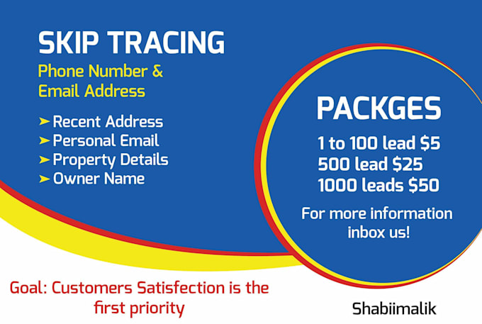 Do real estate skip tracing using tloxp intelius lexis nexis low price by Shabiimalik | Fiverr