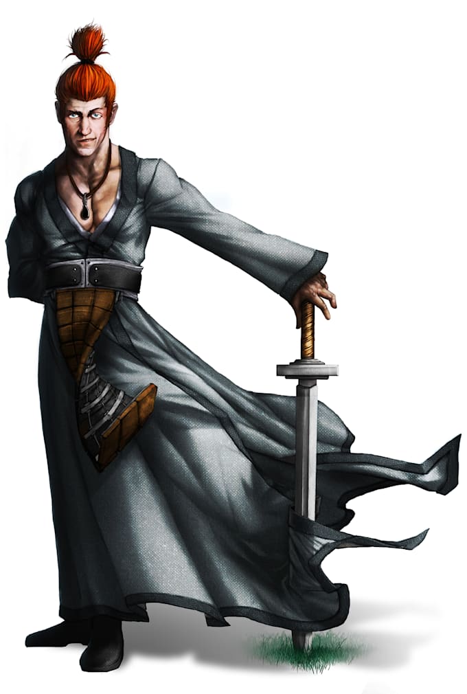 Create industry standard character concept illustration by Cycrone | Fiverr