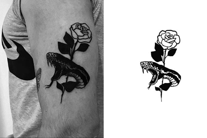 Make unique ink illustration and tattoo design by Marwane111 | Fiverr