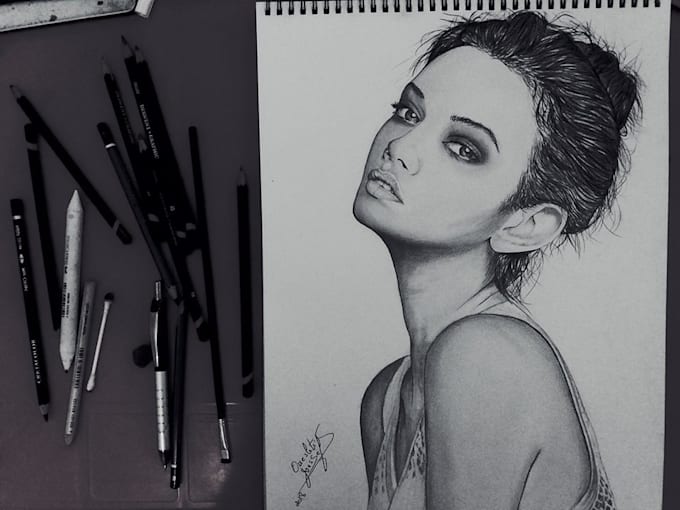 Draw a professional portrait for you by Luckygoo | Fiverr