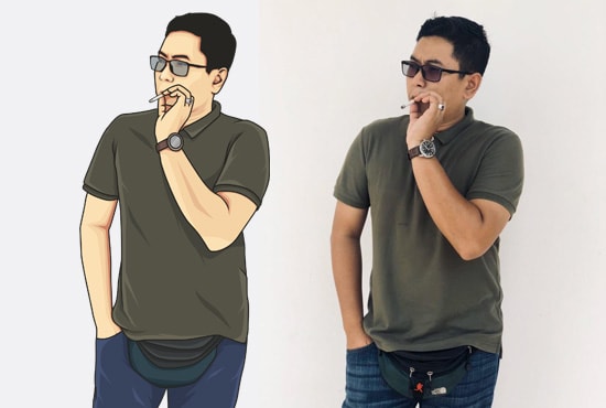 Make your photo into beautiful vector by Ahmadfu22 | Fiverr