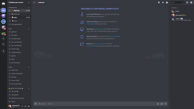 Setup a discord server for you by Brycerdesigns | Fiverr