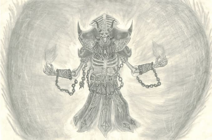 Draw anything for you in old school blizzards art style by Spideyguys ...