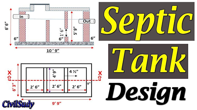 Draw an autocad of a septic tank plan and a plumbing plan by Rahmat ...