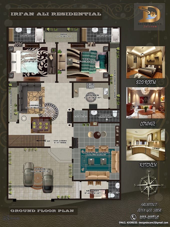 Design 2d floor plan on autocad and adobe illustrator by Zoyagul40 | Fiverr