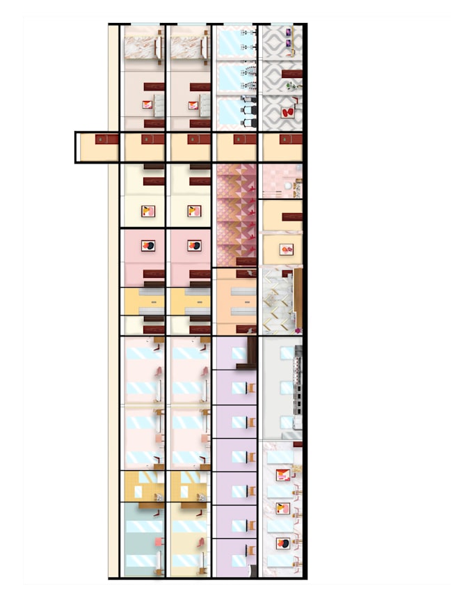 Render 2d drawings using photoshop by Callmeyara | Fiverr