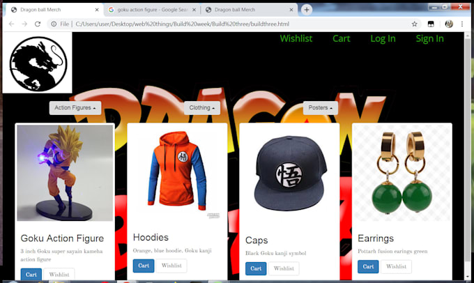 Make a 3 page website using html css and bootstrap by Aireecjoseph | Fiverr