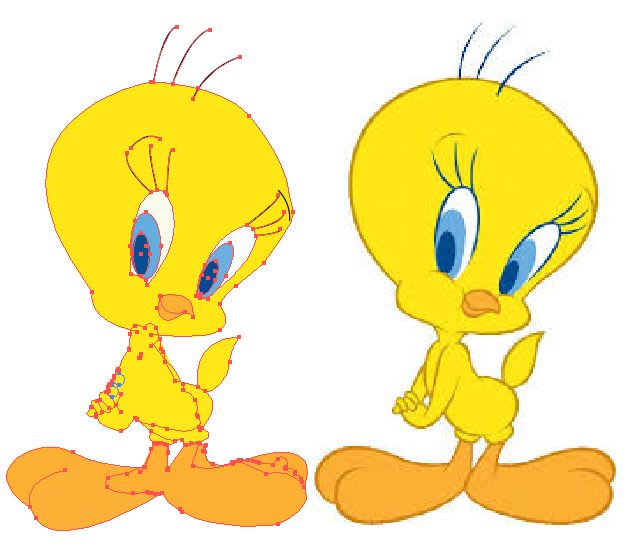 Trace graphics cartoon characters by Maryamkhan905 | Fiverr