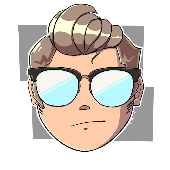 Create a digital head shot in a cartoon style by Chickwithabanjo | Fiverr