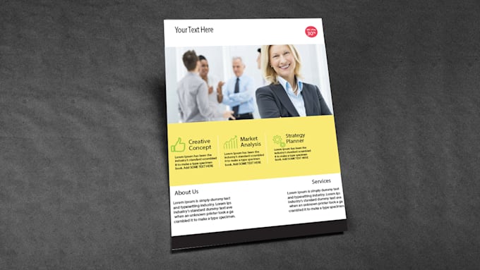 Design a one page full color flyer by Graphicdesign58 | Fiverr