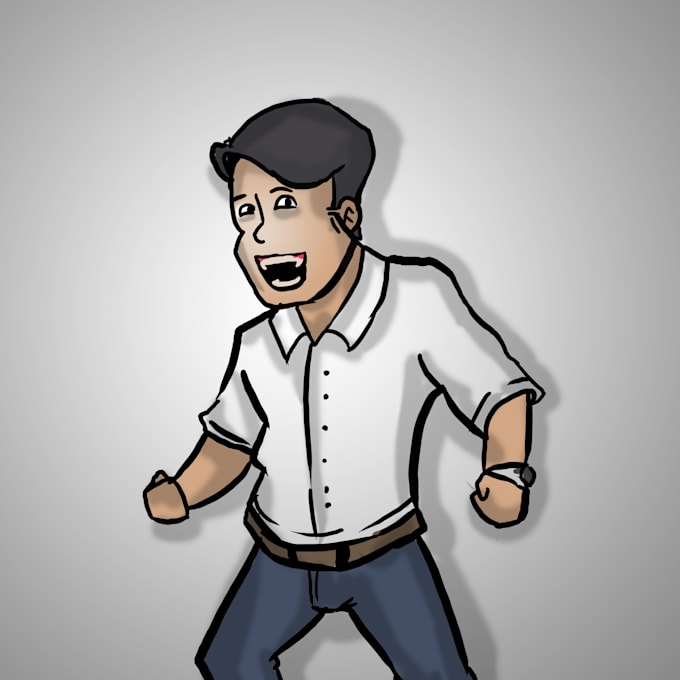 Draw any cartoon character by Lyndraw | Fiverr