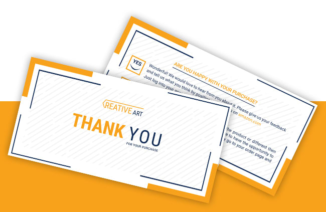 Design amazon thank you card product insert package insert by Arman37 ...