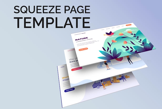 Design stunning squeeze page or splash page within 12 hours by Hamimur ...