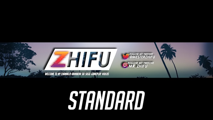 Make a epic youtube banner by Zhifu_yt | Fiverr