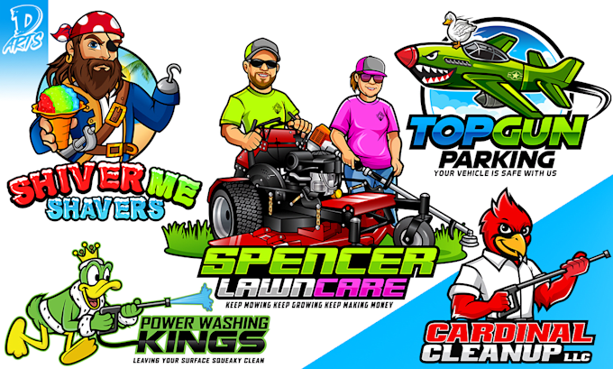 Design unique cartoon character, mascot logo by Dartdesigns | Fiverr