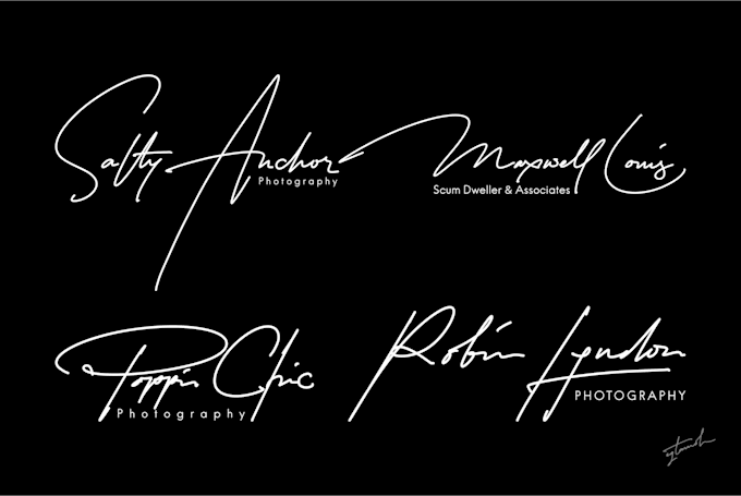 Design beautiful signature logo for photo watermark by Eqtamoh | Fiverr