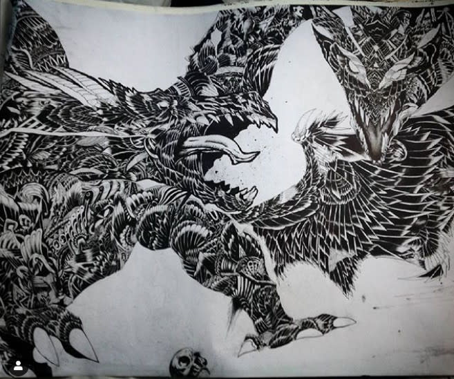 Hand draw a unique ink illustration by Wizboomstudios | Fiverr