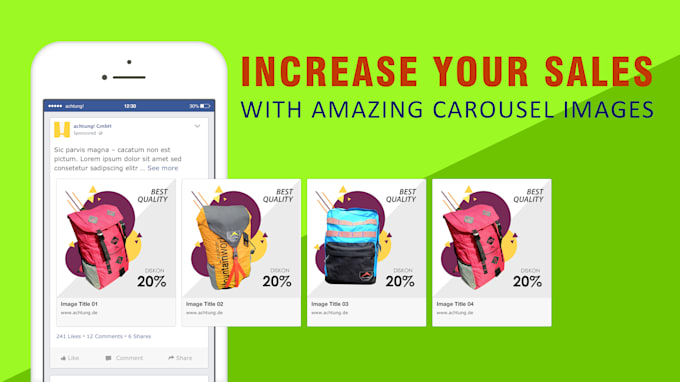 Design a super out standing square carousel post in 1 day by Areefdsign ...