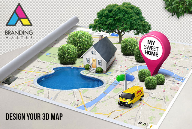 Design custom 3d map for anykind of use by Branding2709 | Fiverr