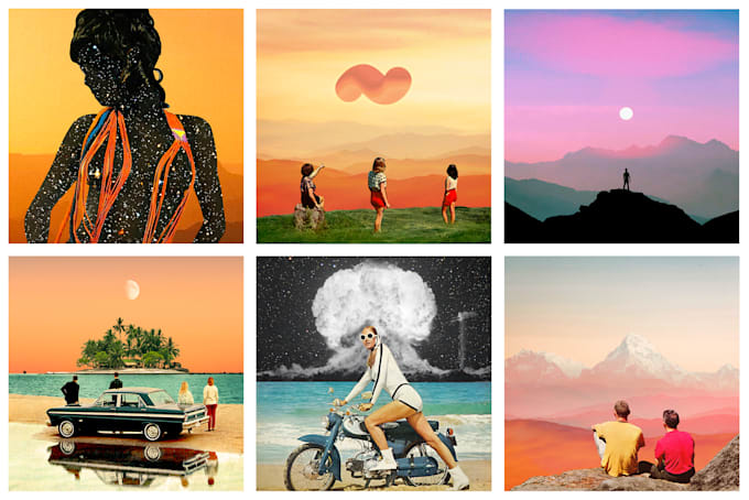 Make your next album cover collage art by Taudalpoi | Fiverr