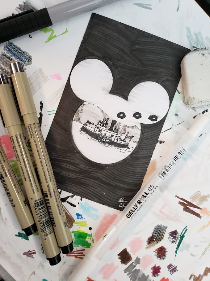 Draw small illustrations on index cards by Icebearxcalzada | Fiverr