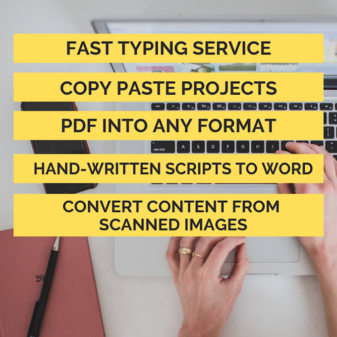 Do fast typing work of 50 pages within 24 hours by Andrea2306 | Fiverr
