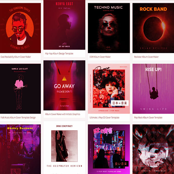 Design your digital album cover art by Momandesign | Fiverr