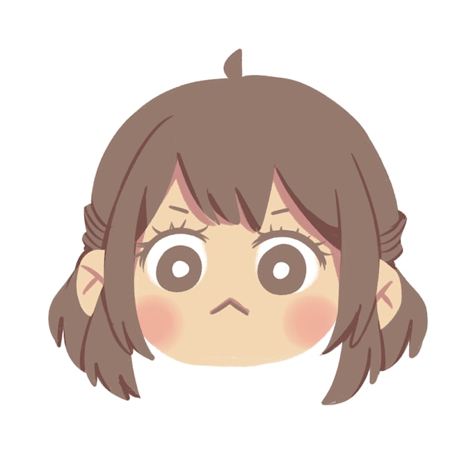 Draw cute chibi lineless digital by Ejool_ejool | Fiverr