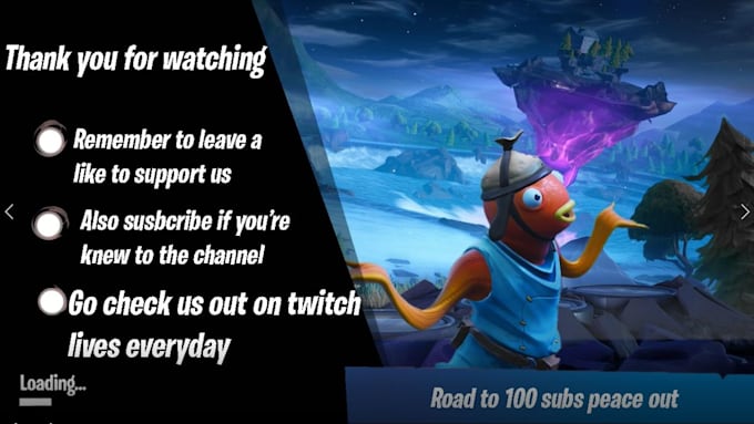 Make a fortnite loading screen intro by Iwolfz | Fiverr