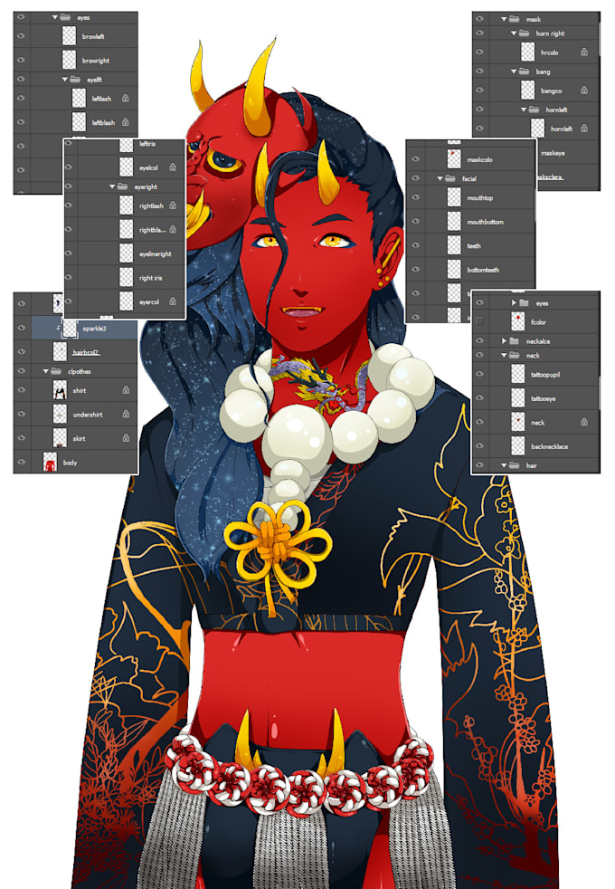 Draw your rig ready vtuber sprite by Micahknox | Fiverr