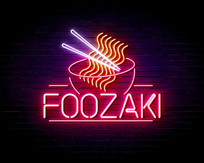 Design 3d neon logo, custom neon sign, lighting animation by E_qalam ...