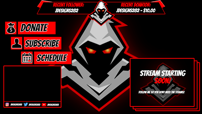 Create good quality twitch overlays by Jdesigns282 | Fiverr