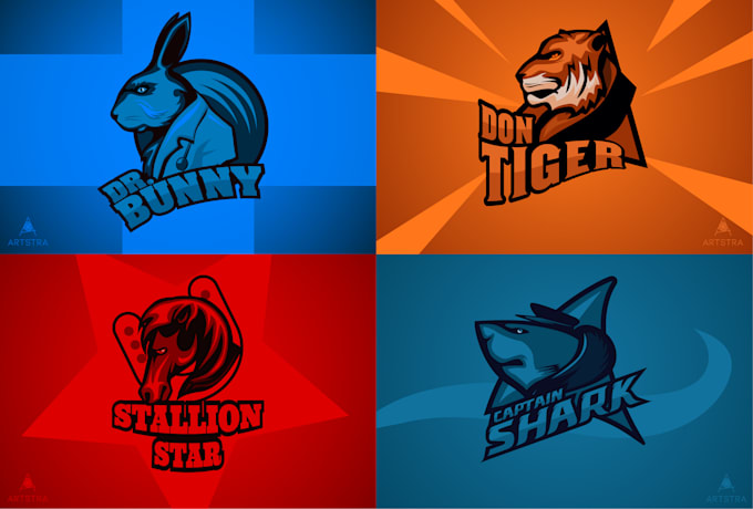 Design cool mascot illustrations, character,logo by Artstra | Fiverr