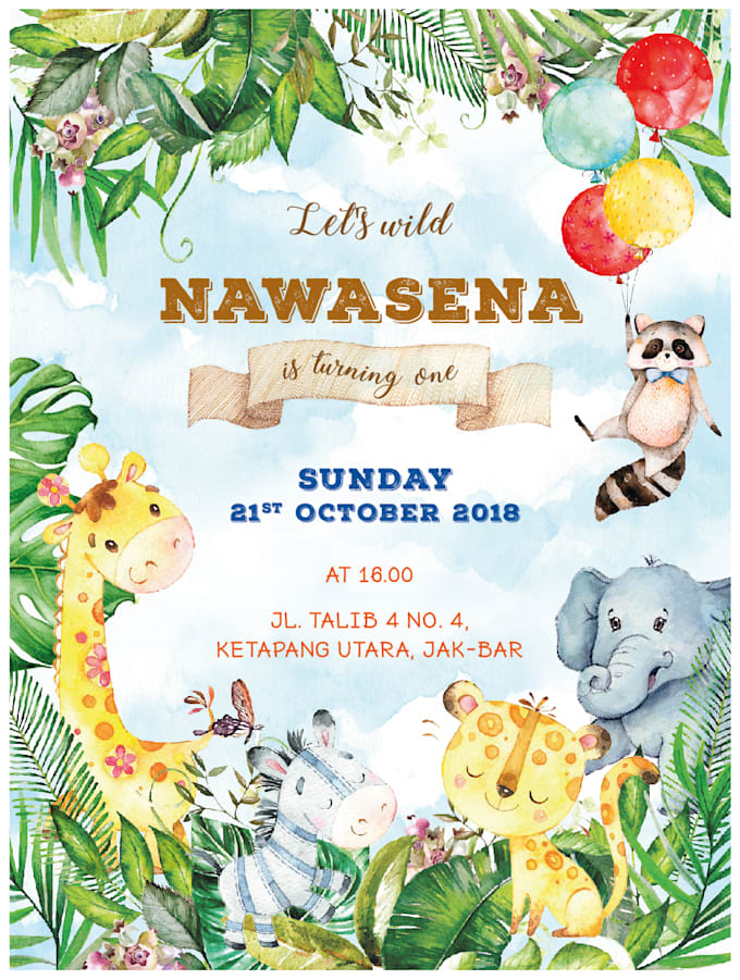 Design an invitation that suits your concept and theme by Ephani | Fiverr