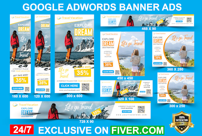 Do web banner, google adwords, affiliate banner ads design 4hr by Accept_design | Fiverr