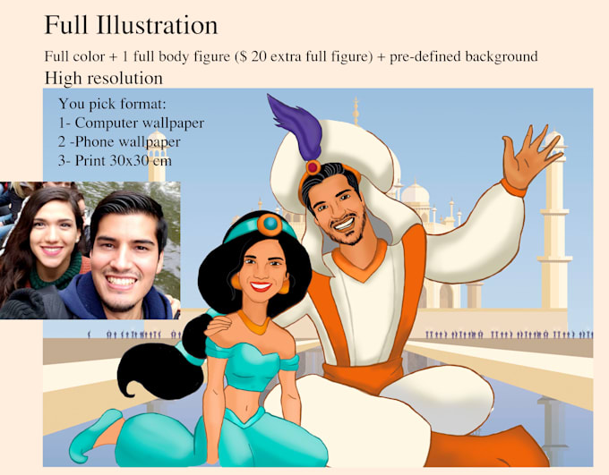 Draw you as a look alike disney cartoon by Martevarr | Fiverr