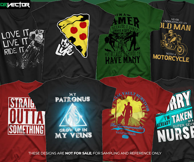 Create any niche based bulk t shirt design for your business by ...