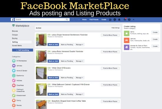 Post items to your facebook marketplace by Ashtechsol | Fiverr