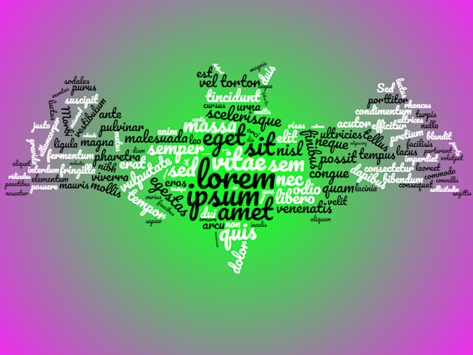 Create word art for you, choose your font and custom shapes by ...